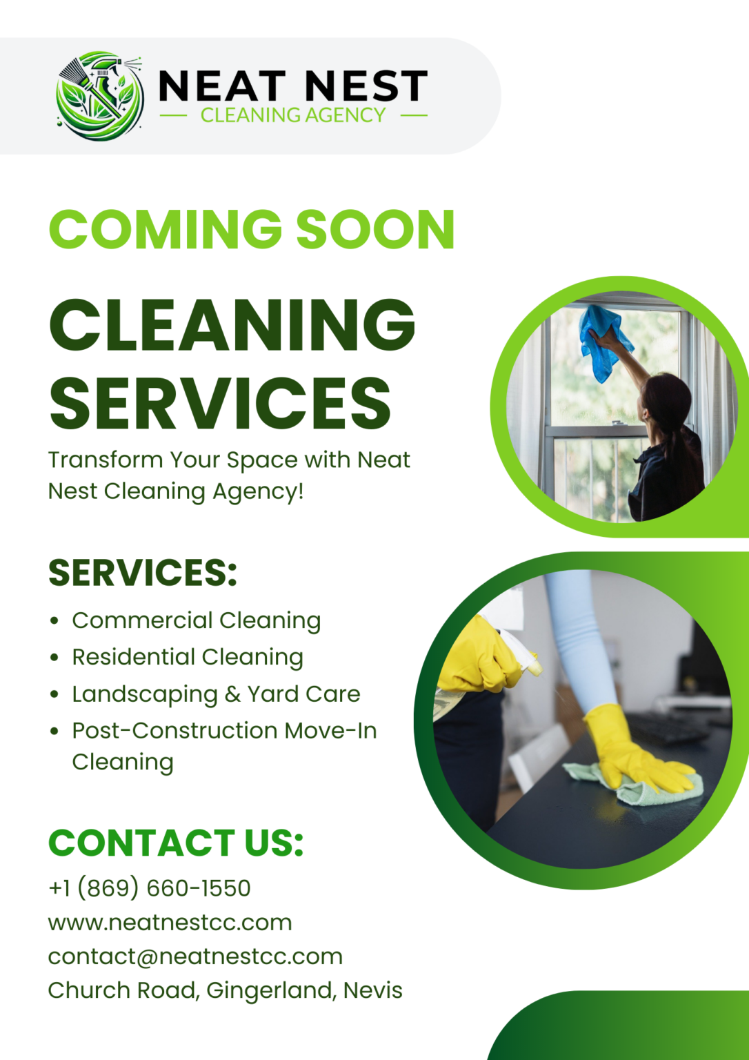 Neat Nest Cleaning Agency COMING SOON! – Zannah Business Solutions